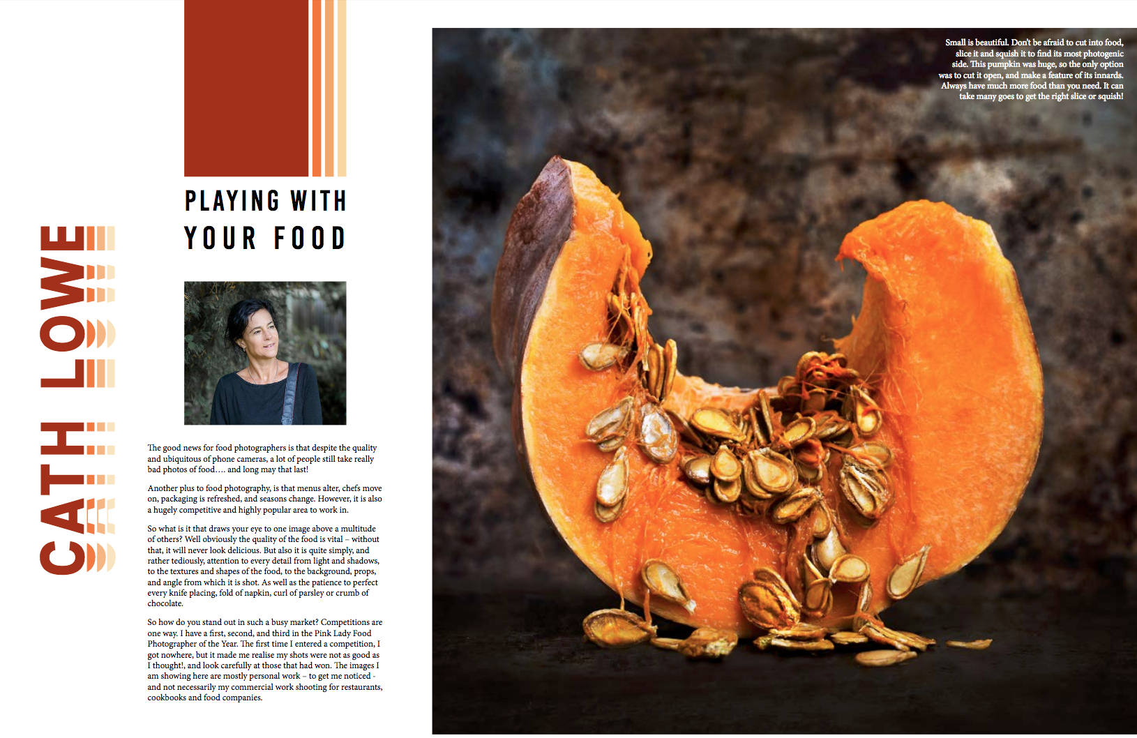 Thrilled to be interviewed in the Big Ezine on Food Photography - Cath Lowe